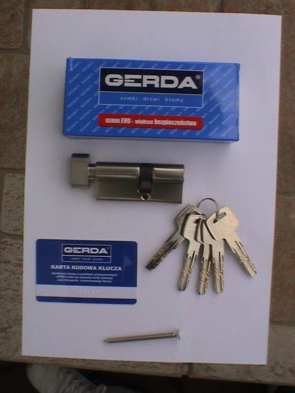 ATESTOWANA WKŁADKA GERDA EVO 65mm 30/35 gałka • Cena, Opinie • Zamki ...