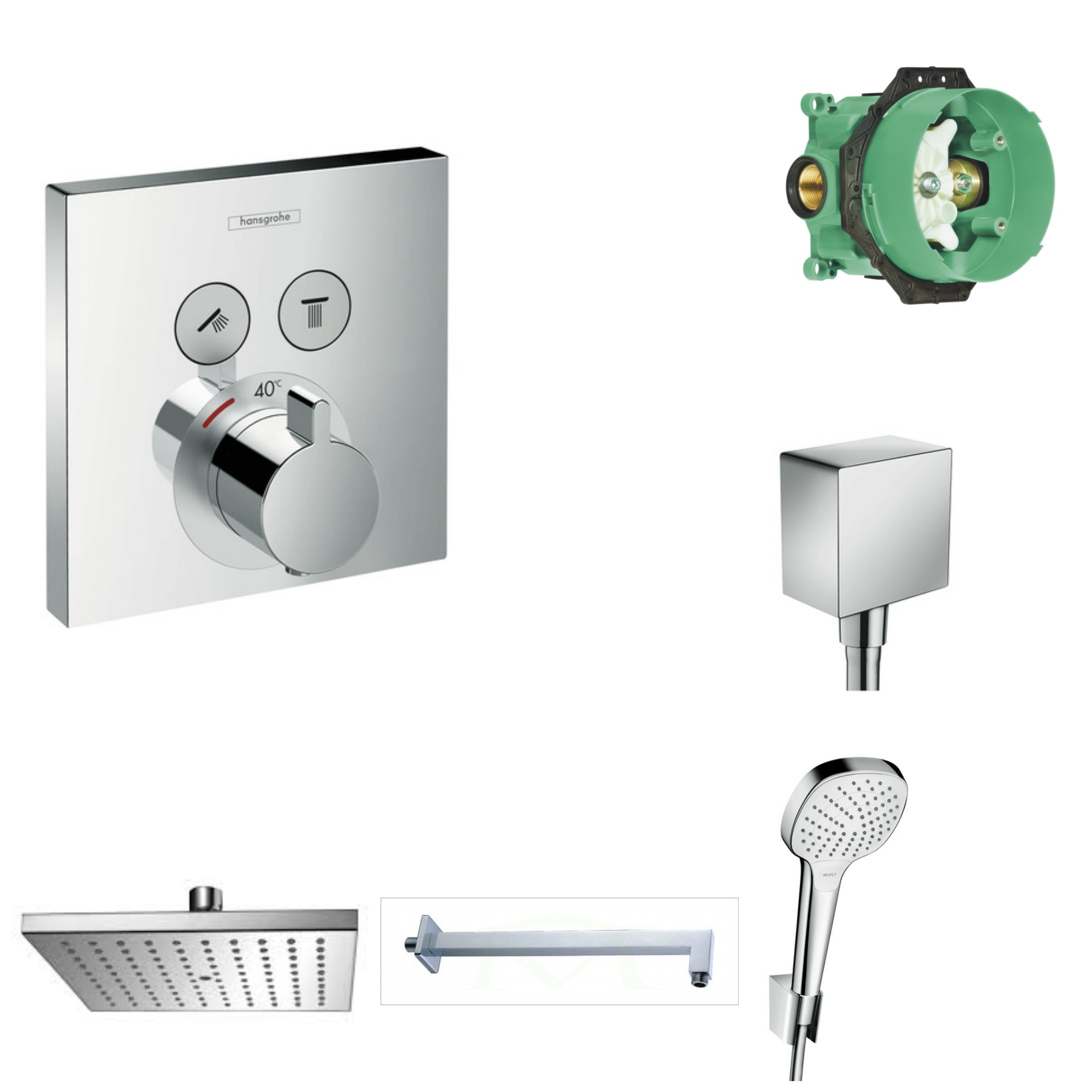 Hansgrohe zestaw termostatyczny SHOWERSELECT Krakó 6756495774 - Allegro.pl