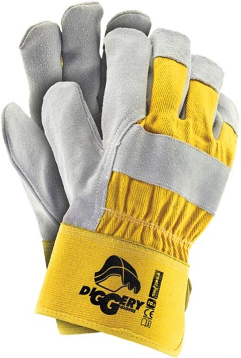 RĘKAWICE rękawiczki robocze ochronne DIGGERY skóra (5907522900328 ...