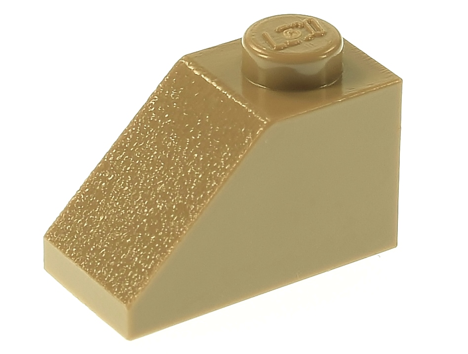 LEGO Skos prosty 2x1 3040 dark tan - 2 szt. - porównaj ceny - Allegro.pl