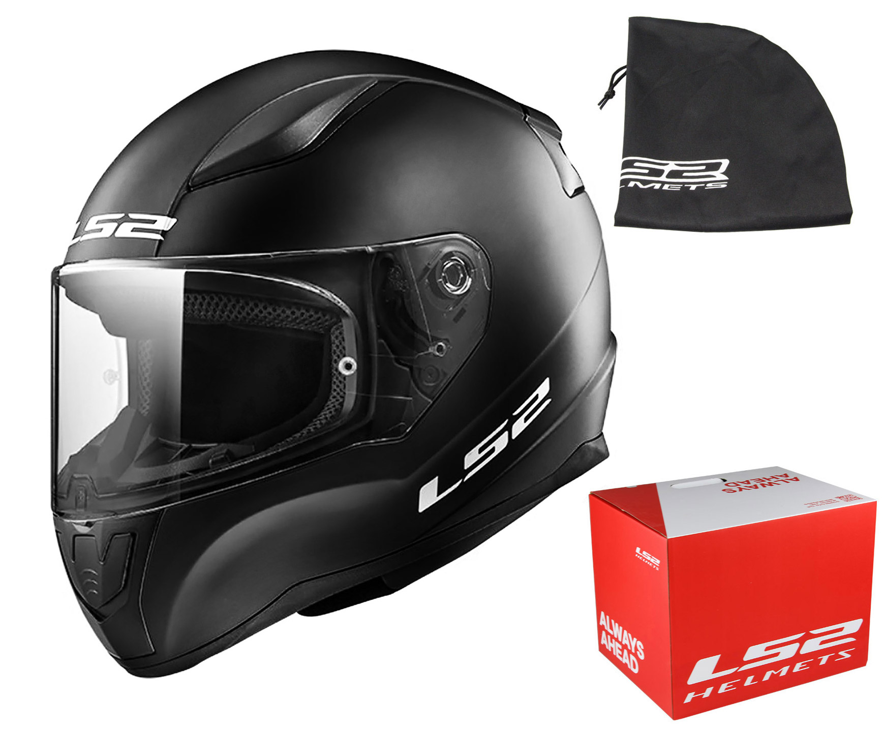 KASK LS2 FF353 RAPID SOLID BLACK POŁYSK L AK5090020085 za 378,45 zł z ...