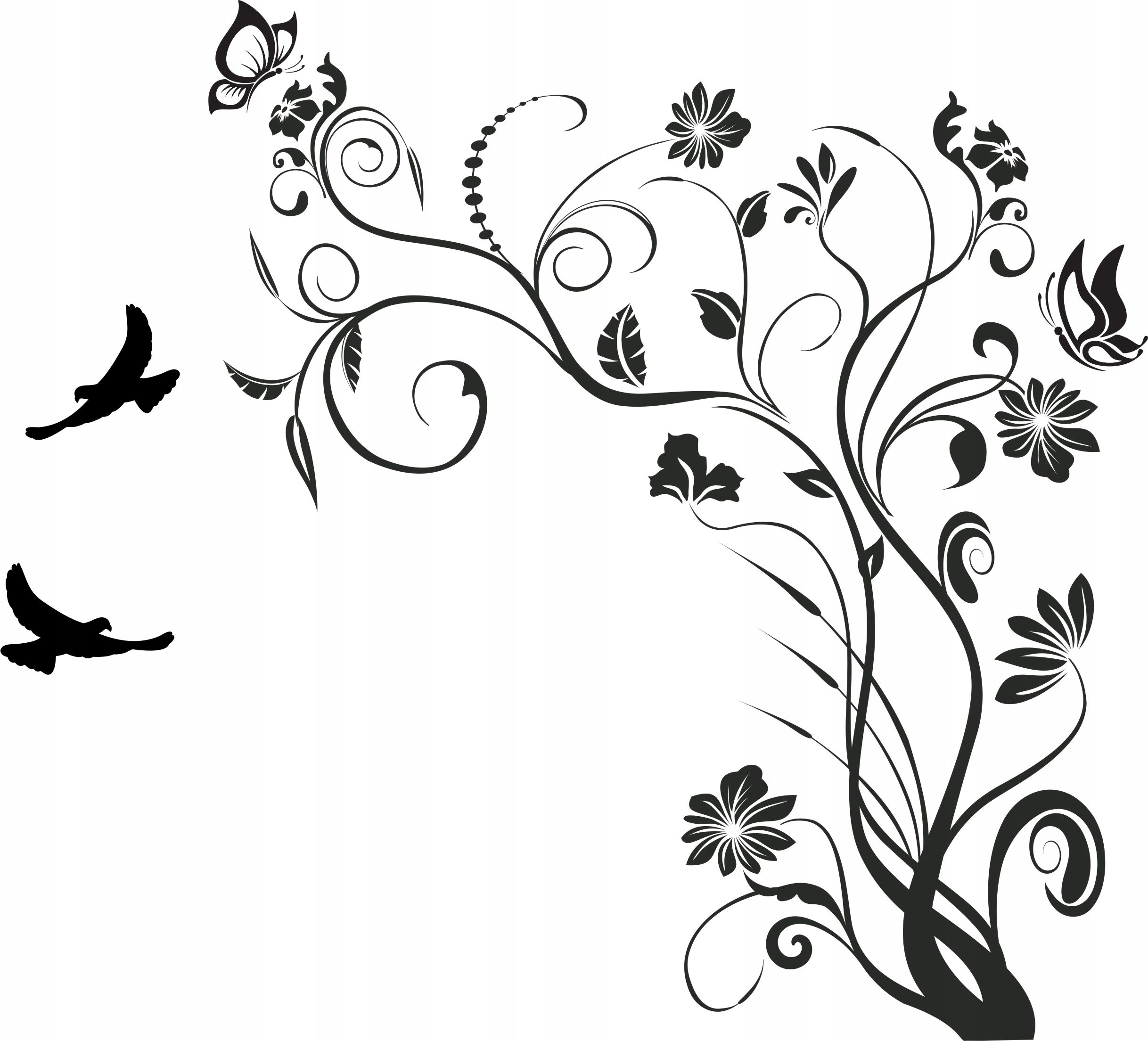 Naklejki na ścianę ścienne drzewo drzewa w9552 • Cena, Opinie ...