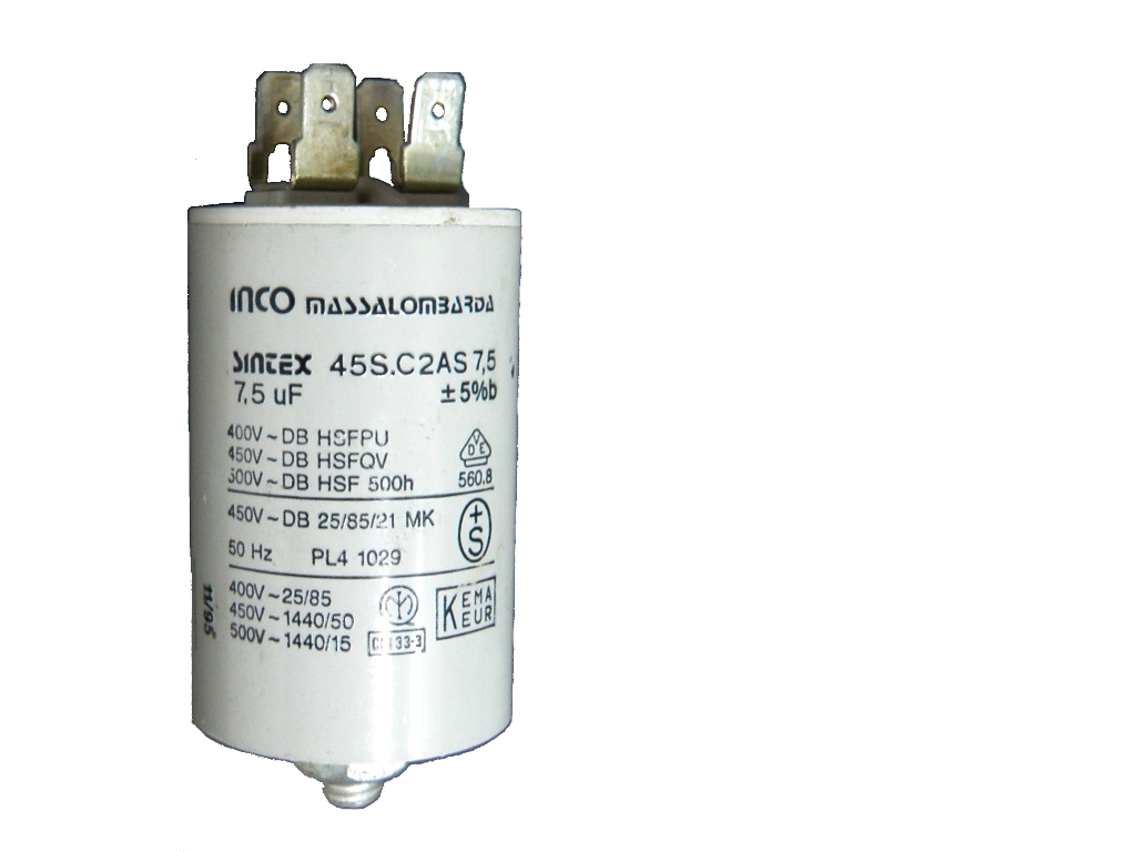 KONDENSATOR 7,5µF INCO 45S.C2AS.7,5 - Sklep, Opinie, Cena w Allegro