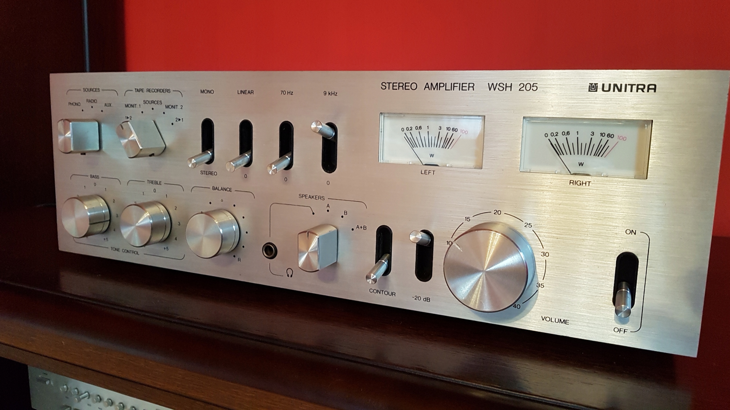 WZMACNIACZ UNITRA STEREO AMPLIFIER WSH 205 - 7649095379 - oficjalne ...