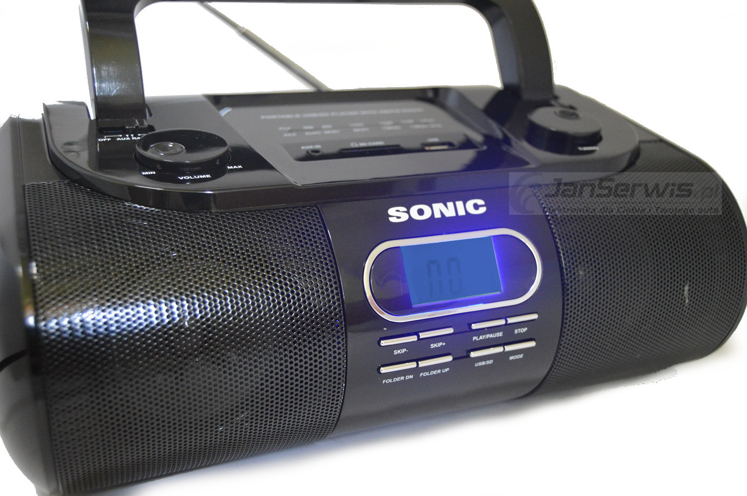 BOOM BOX RADIO FM SONIC USB SD MP3 AUX CZARNE - 6882879982 - oficjalne ...