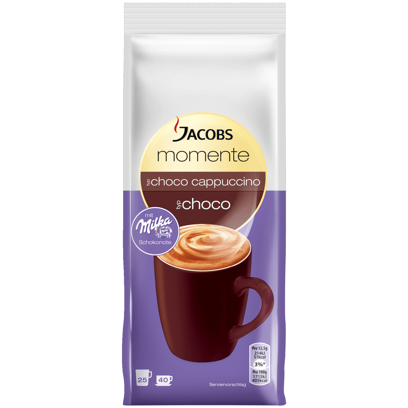 KAWA JACOBS CAPPUCCINO CHOCO MILKA 500G Z NIEMIEC - 6765545728 ...