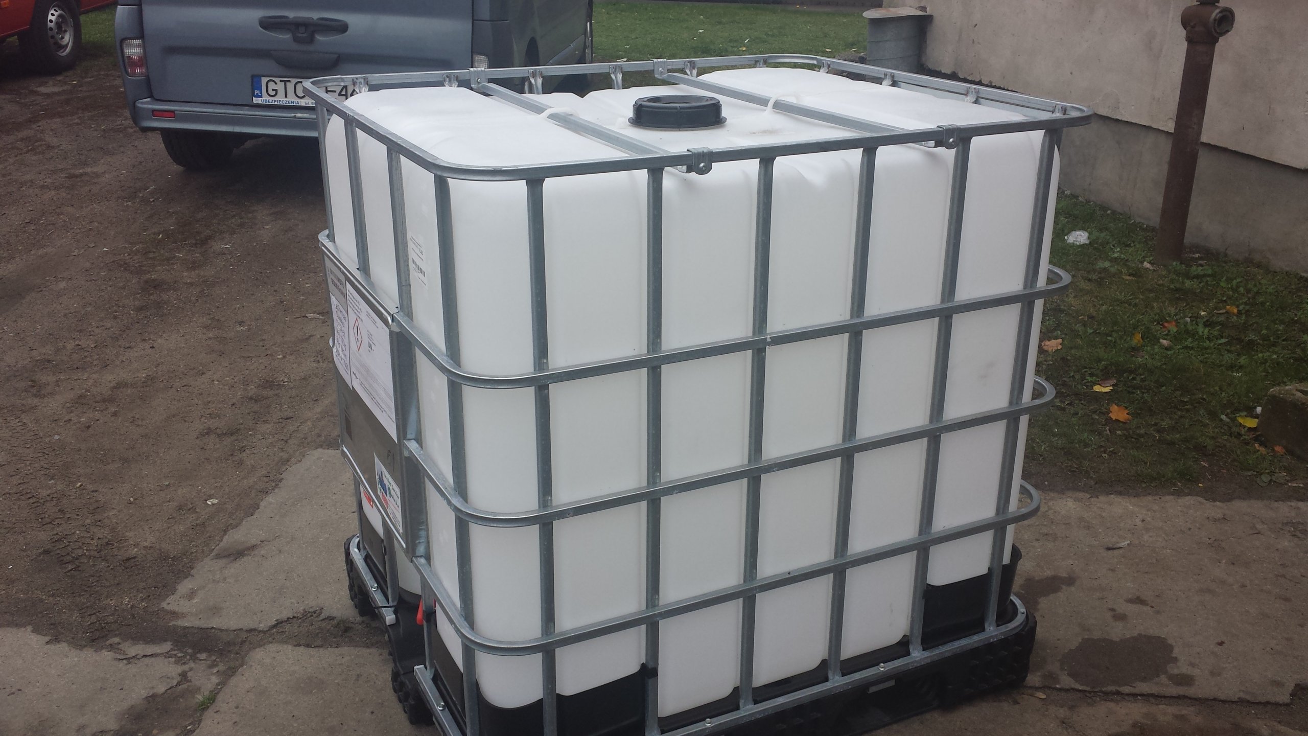 Pojemnik,zbiornik 1000l, BECZKA ,MAUZER NA WODĘ - 7220270014 - oficjalne archiwum allegro