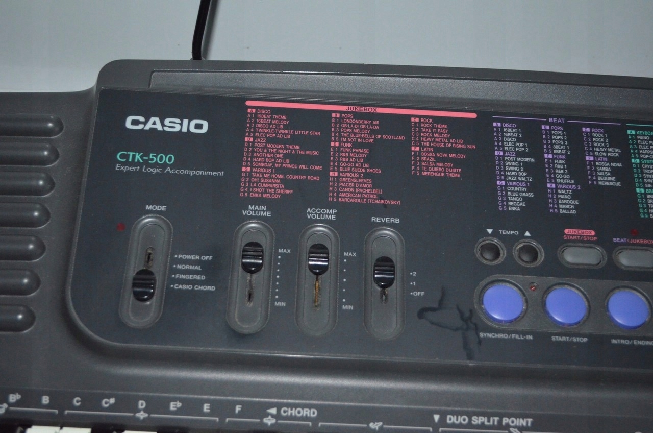 keyboard CASIO CTK-500 Fvat GWARANCJA - 7509809831 - oficjalne archiwum ...