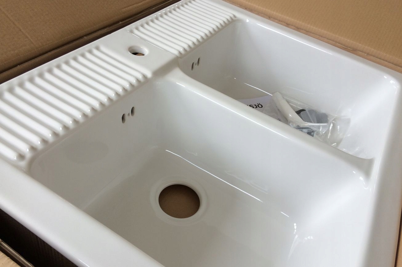 Zlew zlewozmywak IKEA DOMSJO dwukomorowy nowy - 6808783494 - oficjalne ...