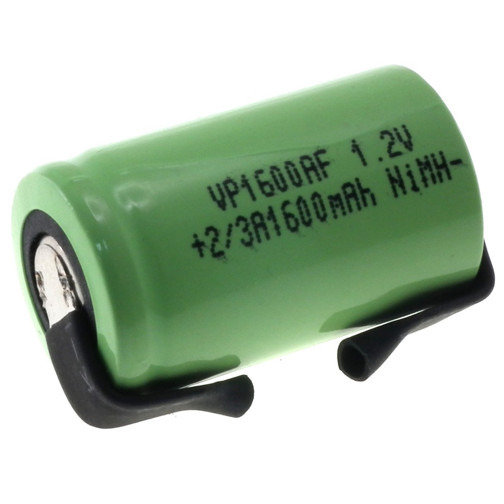 Akumulator Ogniwo 1.2V 1600mAh Ni-Mh 2/3 A Blaszki - 6299507025 - oficjalne archiwum Allegro