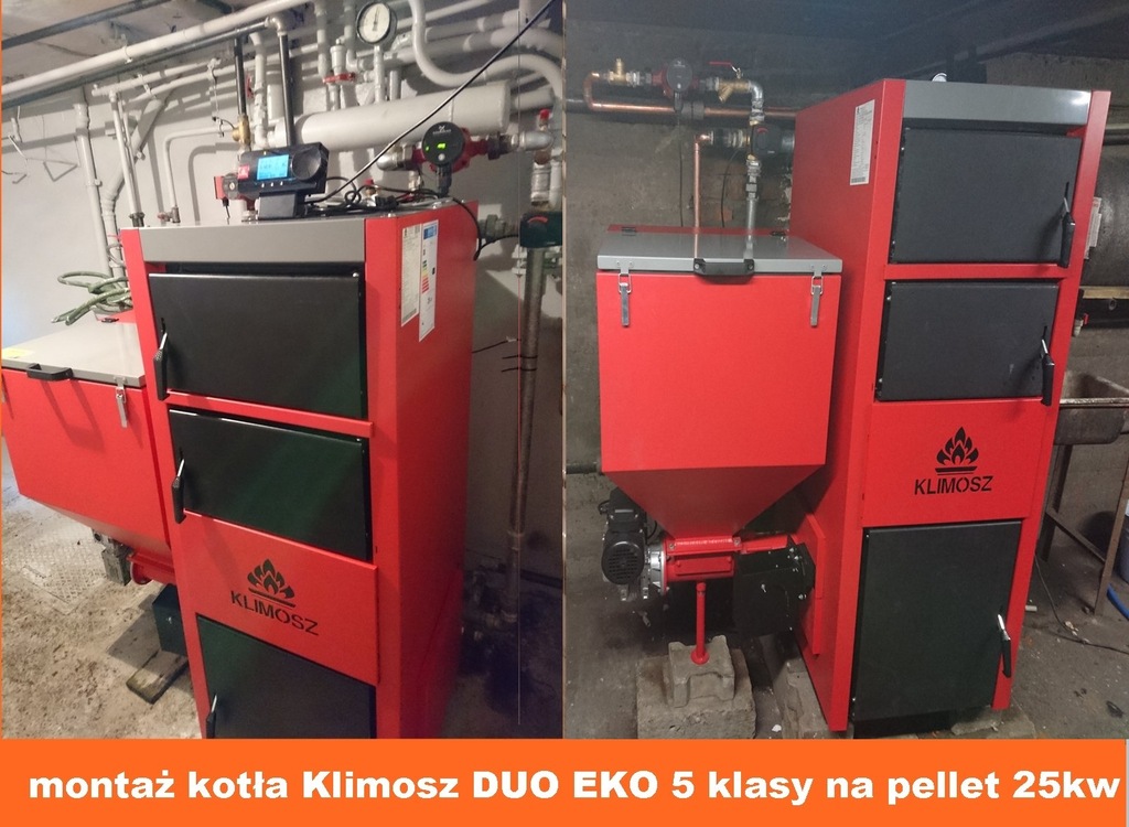 kocioł 5 klasy Klimosz Eko LE 10 ekogroszek pelet - 7377242045 ...