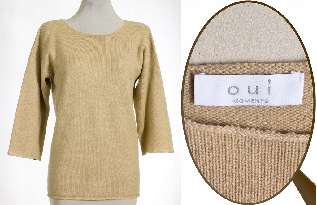 OUI MOMENTS SWETER 100 % KASZMIR 44 - 7724982376 - oficjalne archiwum ...