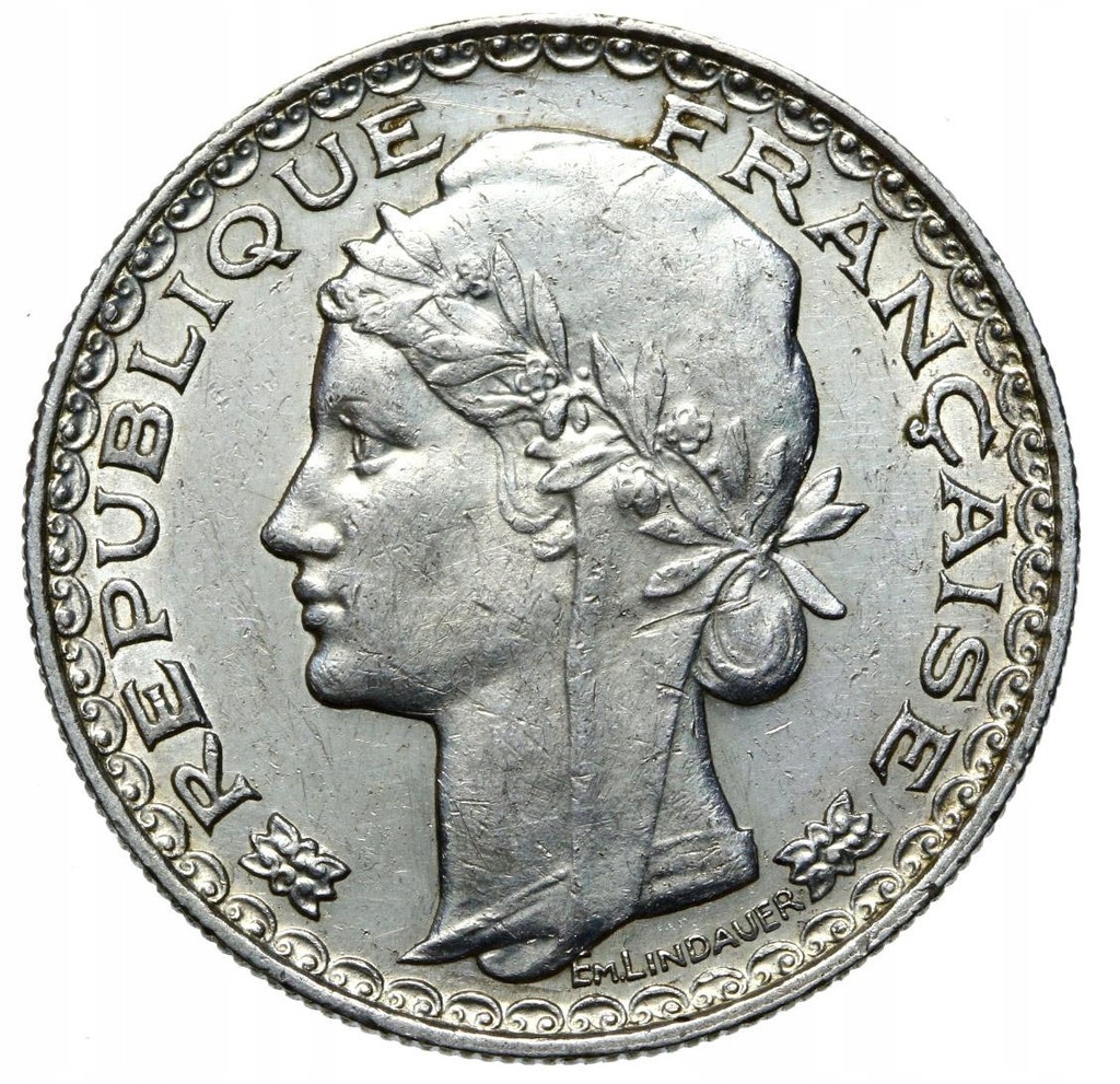 Indochiny - moneta - 1 Piastr 1931 SREBRO - RZADKA - 7703322351 ...
