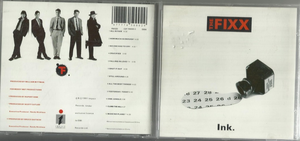 THE FIXX-Ink. U.K. wys. 24 hy # 357 - 7371489001 - oficjalne archiwum Allegro