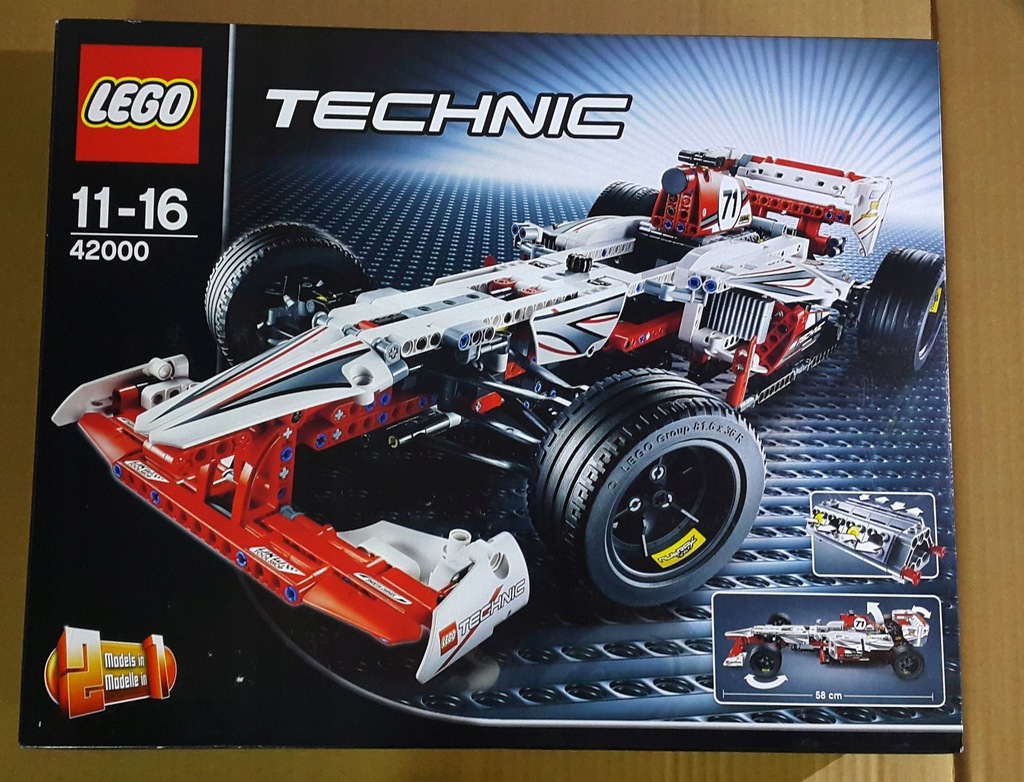 LEGO 42000 TECHNIC Bolid F1 Nowy - 7490434893 - oficjalne archiwum Allegro