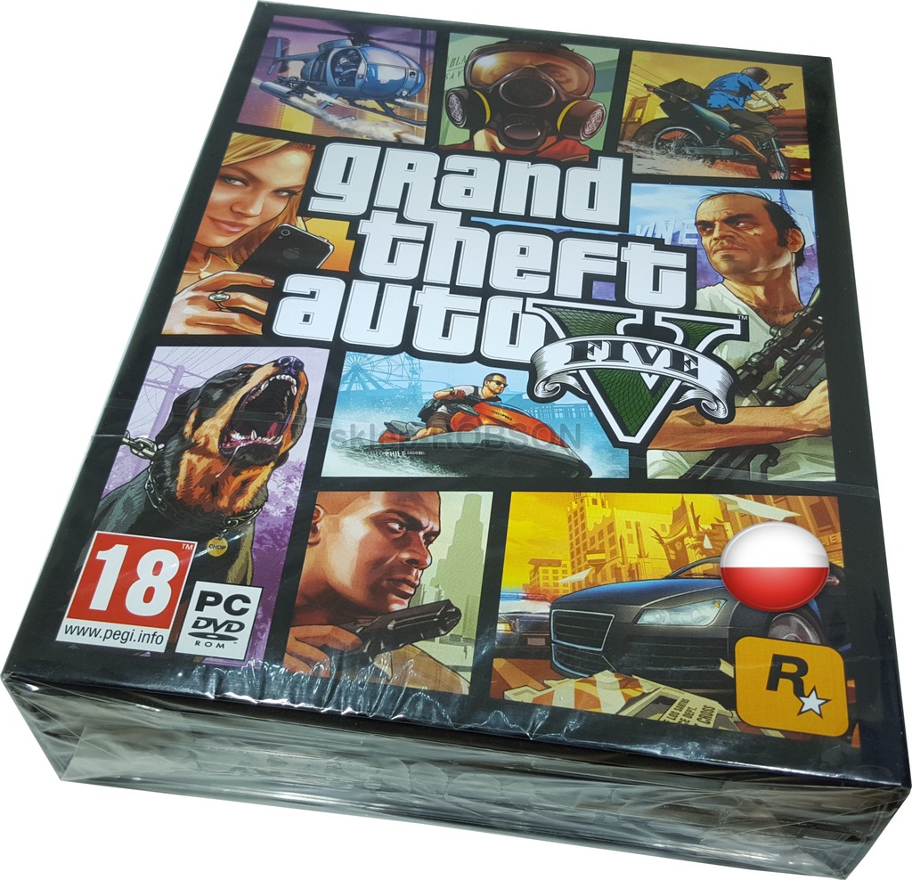 GRAND THEFT AUTO 5 GTA V GTA5 PC BOX PO POLSKU - 6998006292 - oficjalne ...