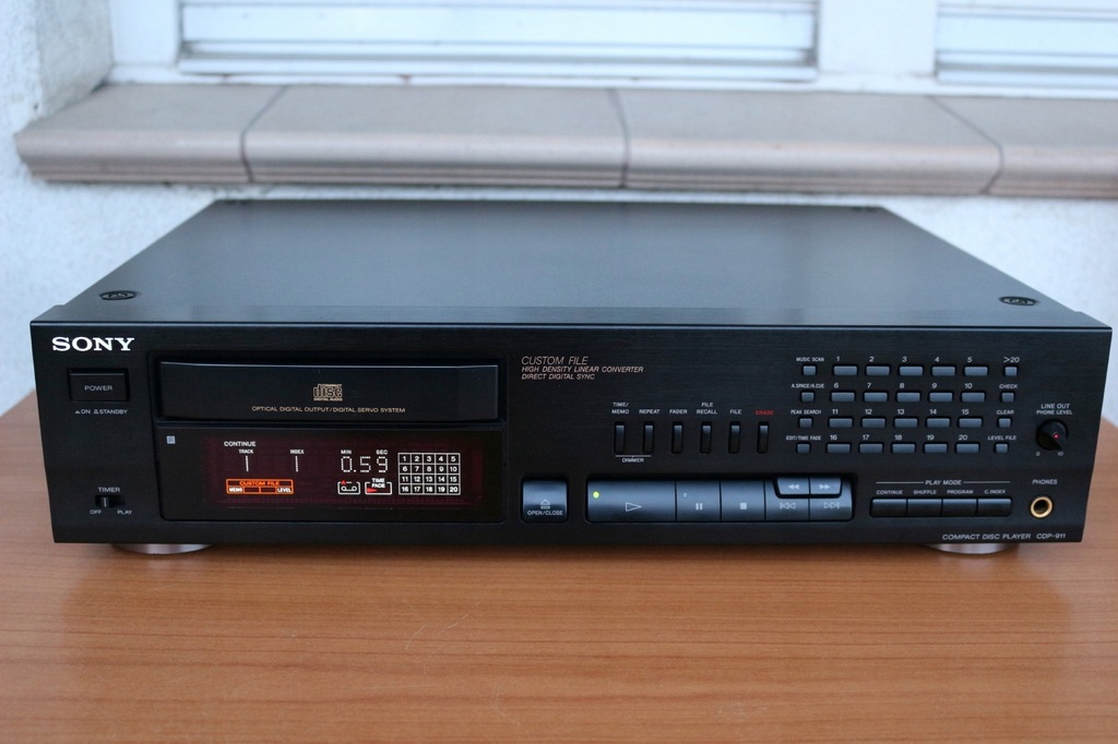 ODTWARZACZ CD SONY CDP-911 CDP-XA1ES 1993 OKAZJA! - 7649351389 - oficjalne archiwum Allegro