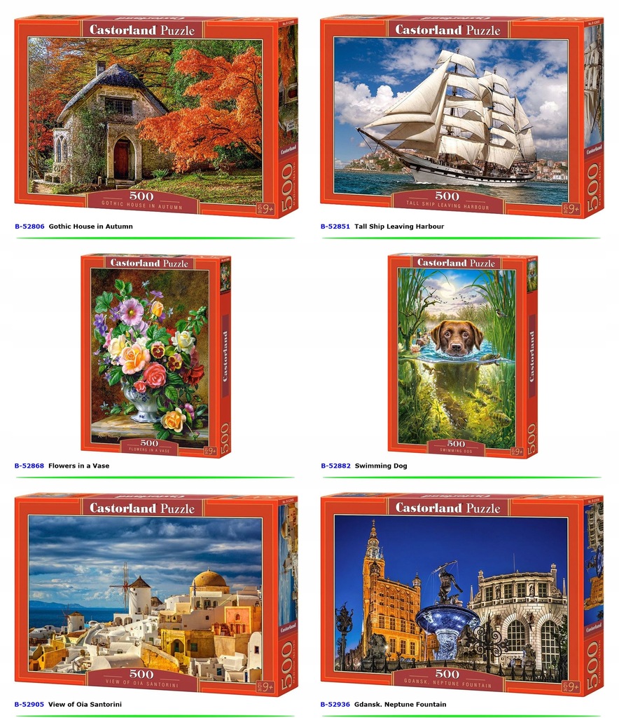 CASTORLAND Puzzle 500 elementów CAS002 - 7372365180 - oficjalne ...