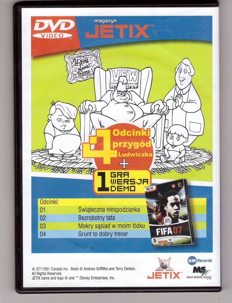 Jetix płyta DVD Świat według Ludwiczka bajka 4 odc - 7482479463 ...