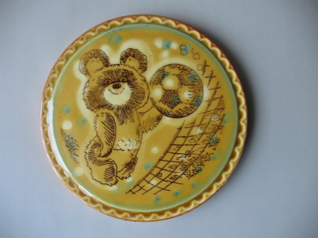 PLAKIETA MISZKA PAMIĄTKA OLIMPIADA MOSKWA 1980 R - 7706795208 ...