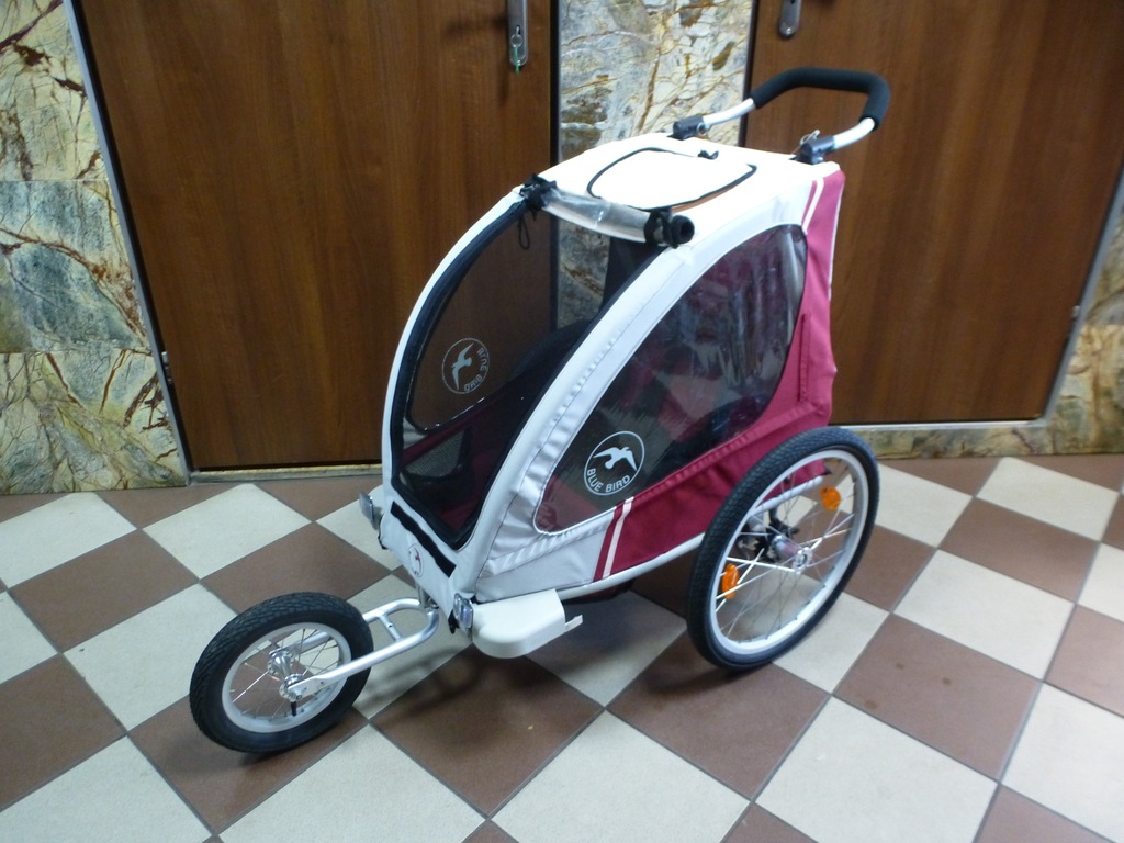 Przyczepka Riksza Rowerowa BLUE BIRD 3w1 Gratka !! - 7399012508 ...