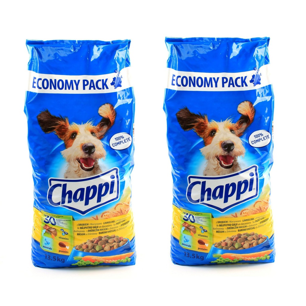 Chappi Drób z Drobiem i Warzywami 2x13,5kg - 7350332274 - oficjalne ...