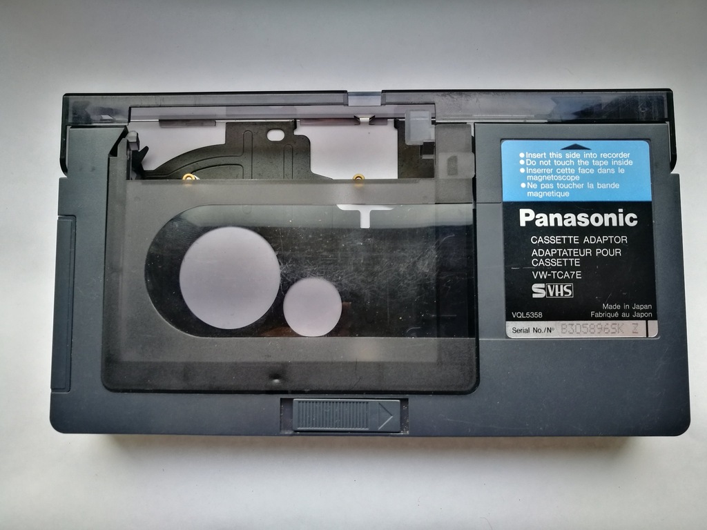 PANASONIC Kaseta Matka ADAPTER VHS-C VHS - 7203949521 - oficjalne archiwum Allegro