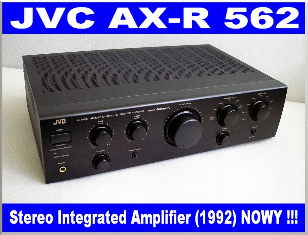 JVC AX-R 562 INTEGRATED AMPLIFIER 1992 r. NOWY ! - 7477197212 ...