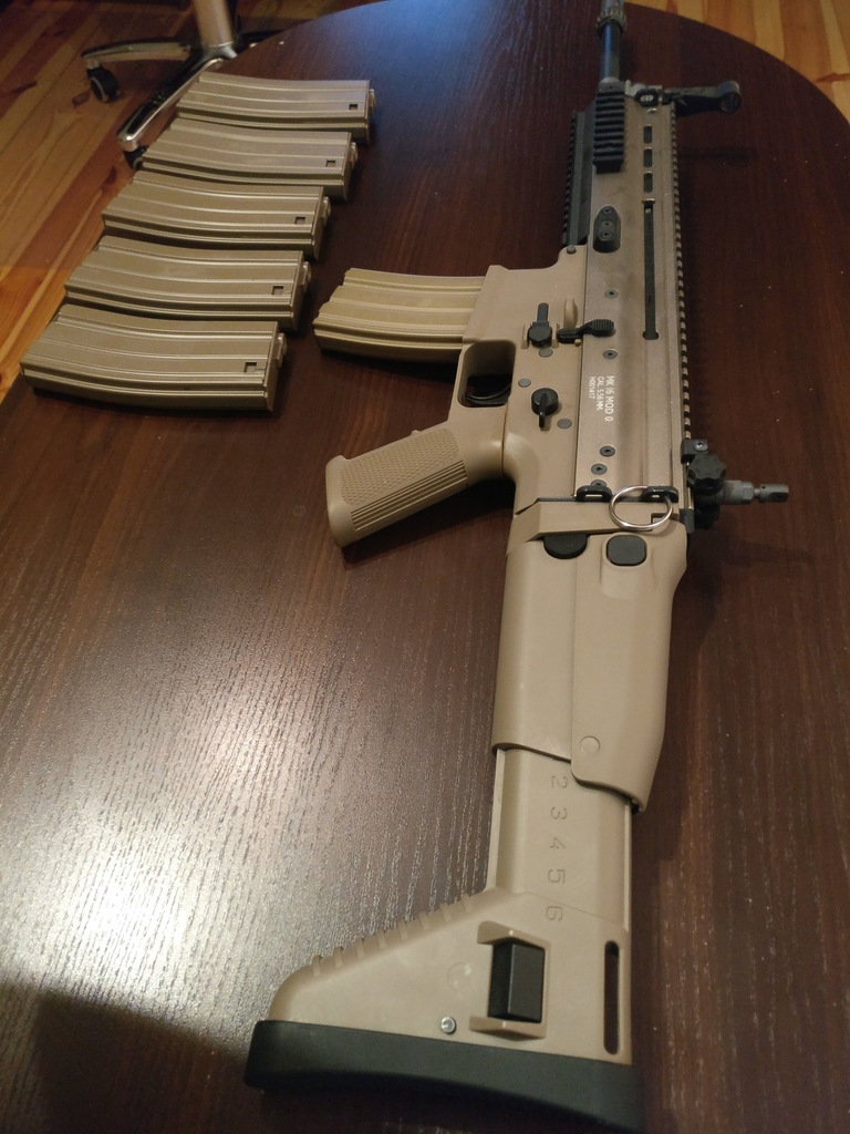 WE SCAR L MK16 MOD 0 AEG + 5x Mid Cap - 7107920174 - oficjalne archiwum ...