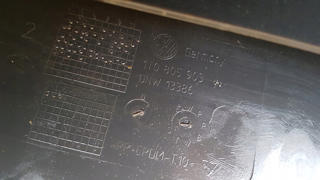 SPOILER ZDERZAKA PRZÓD VW TOURAN 03- 1T0805903 - 7506704596 - oficjalne ...