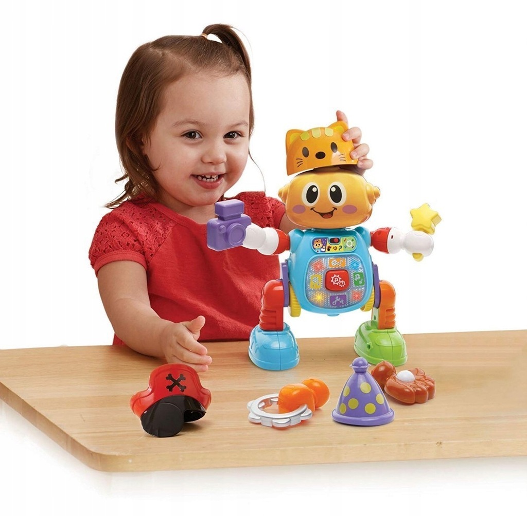 Vtech 190004 Interaktywny Robot Zabawny Bizzy 24H - 7639791539 ...
