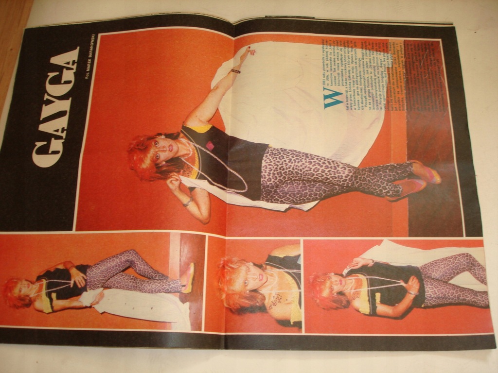 Plakat Gayga 1985r. czasopismo PRL - 7560052698 - oficjalne archiwum ...