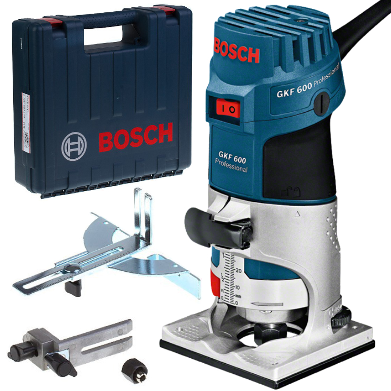 FREZARKA KRAWĘDZIOWA GKF 600 BOSCH + OSPRZĘT 600W - 7226144008 ...