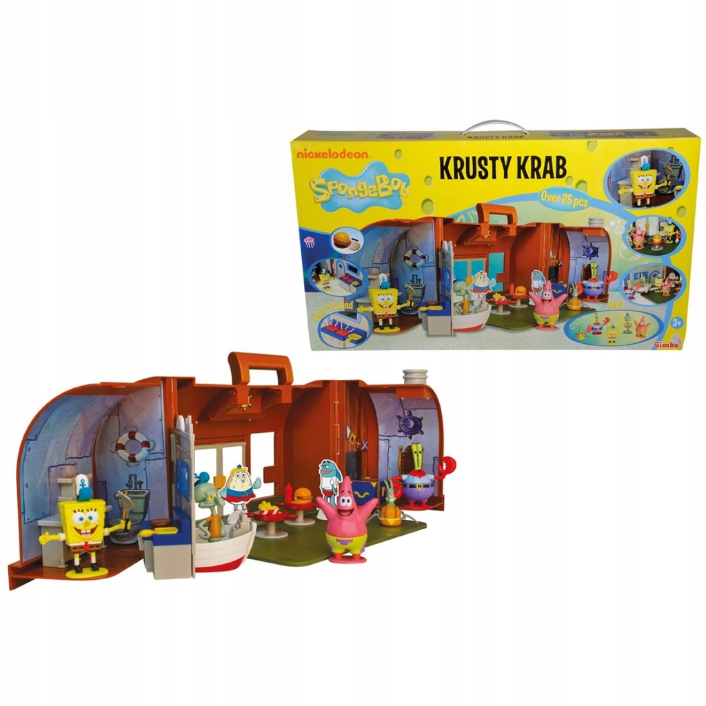 Simba SpongeBob Krusty Krab Mega Zestaw 3 figurki - 7440172955 ...