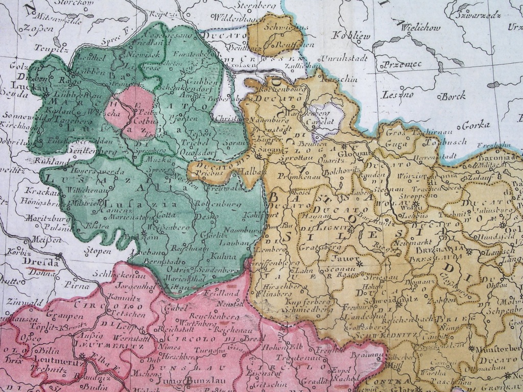 1790 MAPA POLSKI ŚLĄSK WROCŁAW OPOLE KATOWICE oryg - 7213899842 ...