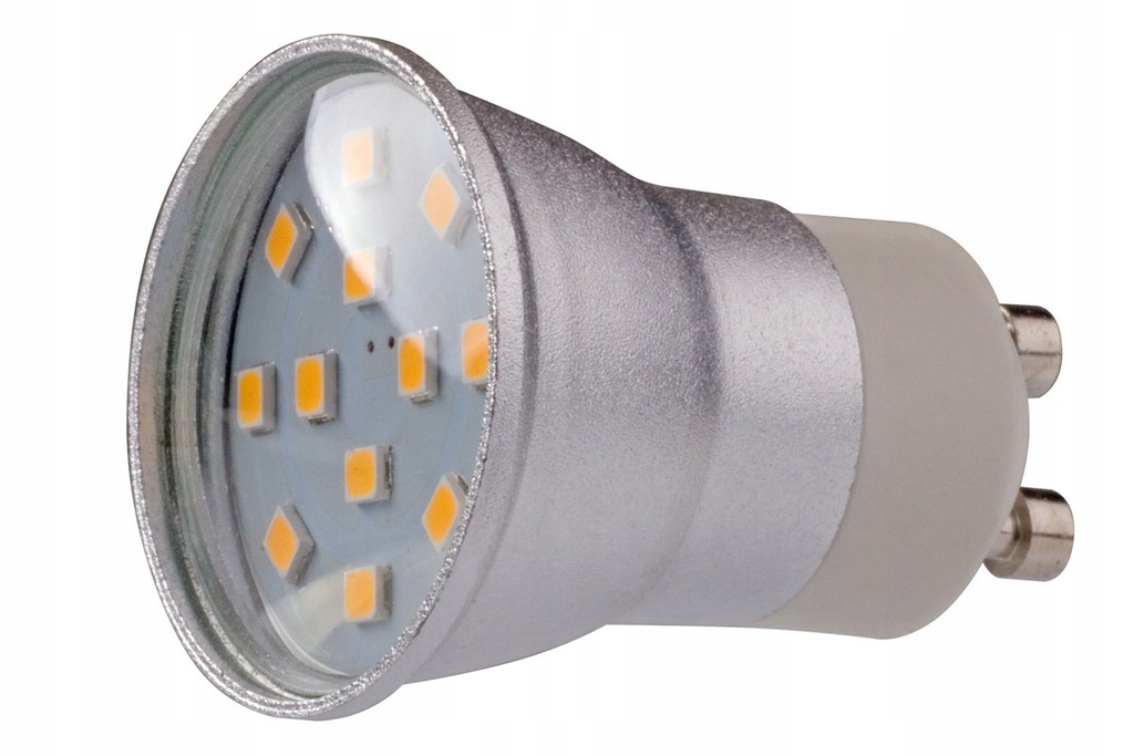 Żarówka LED GU11 GU10 35mm Ciepła 300l 3W ściemnia - 6848594827 ...