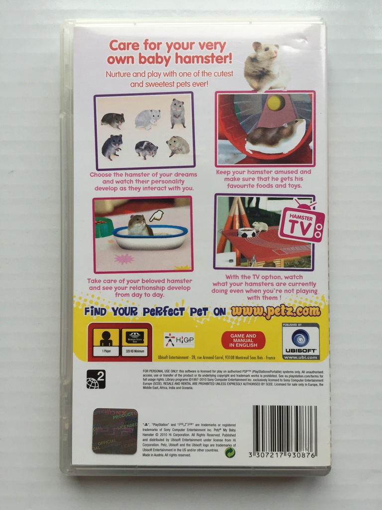 Petz My Baby Hamster PSP Portable SKLEP AHS - 7695884700 - oficjalne ...