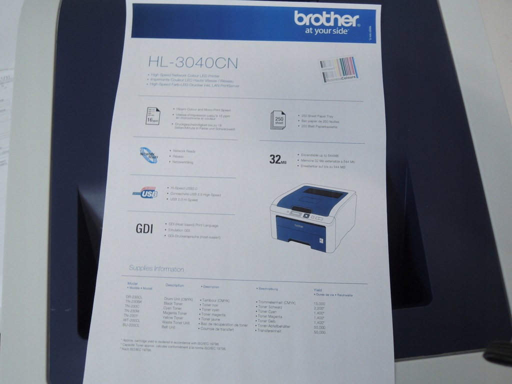 Drukarka Brother HL-3040CN KOLOR LAN (6tys) - 7657165905 - oficjalne ...