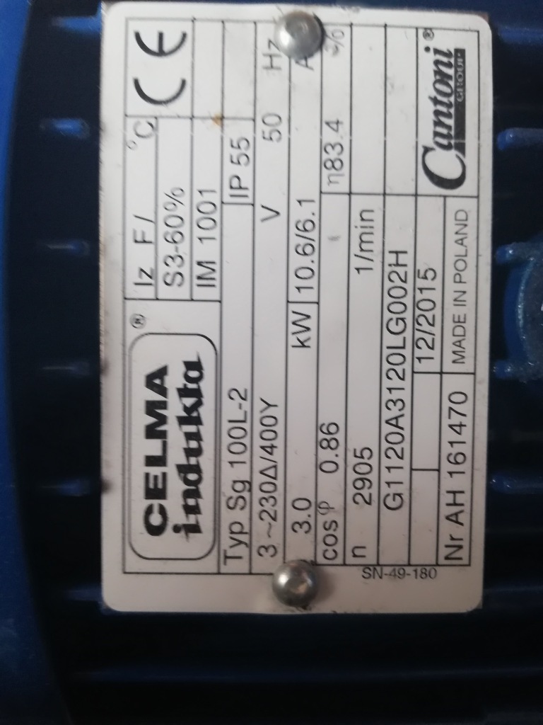 Silnik 3kW Celma Indukta - 7390334759 - oficjalne archiwum Allegro