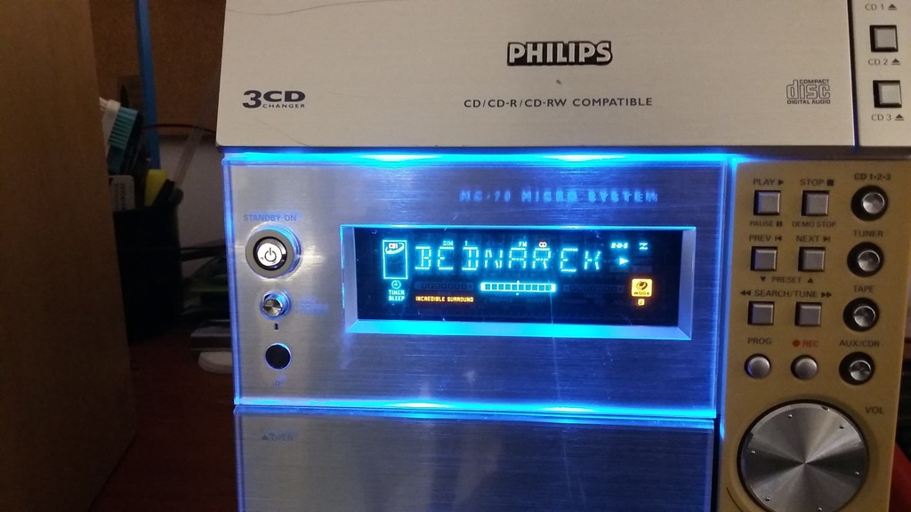 Kolumny Philips MC 70 + sub. + Wzmacniacz 2x 100W - 7273230625 ...