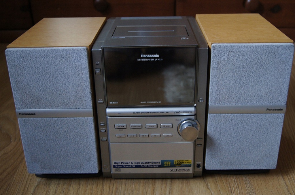 Wieża Panasonic SA-PM18, bi-amping, piękny stan! - 7445531591 - oficjalne archiwum Allegro