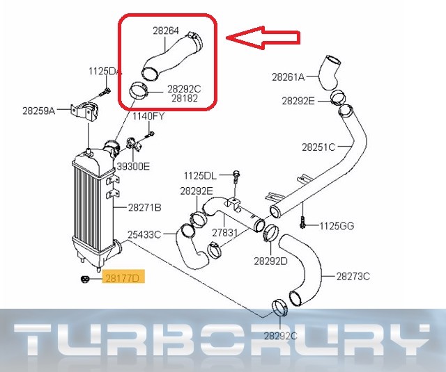RURA WĄŻ TURBO INTERCOOLERA HYUNDAI I30 1.6 CRDi - 6957927737 ...