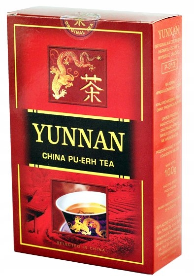 Yunnan P313 Pu-Erh herbata czerwona liściasta 100g - 6941091063 - oficjalne archiwum Allegro