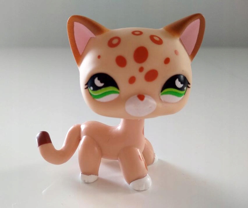 Littlest Pet Shop kotek w cętki shorthair LPS #852 - 7539234619 ...