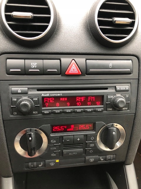 AUDI A3 8P RADIO CD CONCERT ORG FABRYCZNE KOD IGŁA - 7695589980 - oficjalne archiwum Allegro