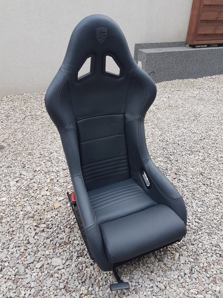 Fotel kubełkowy PORSCHE 996 / 986 - SKÓRA - RECARO - 7472866246 ...