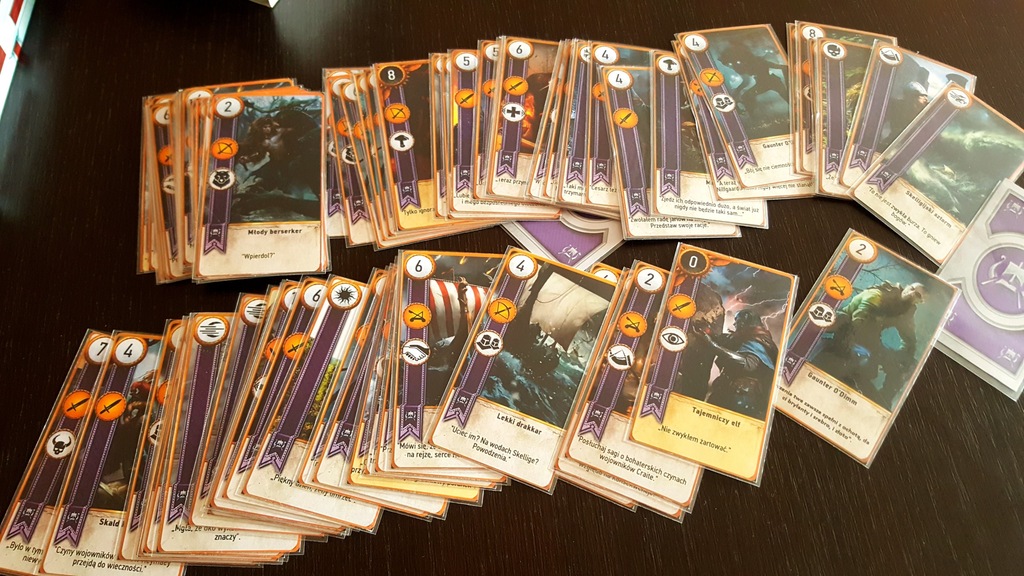WIEDŹMIN 3 KARTY GWINT. KARTY DO GWINTA. SKELLIGE! - 7431472682 ...