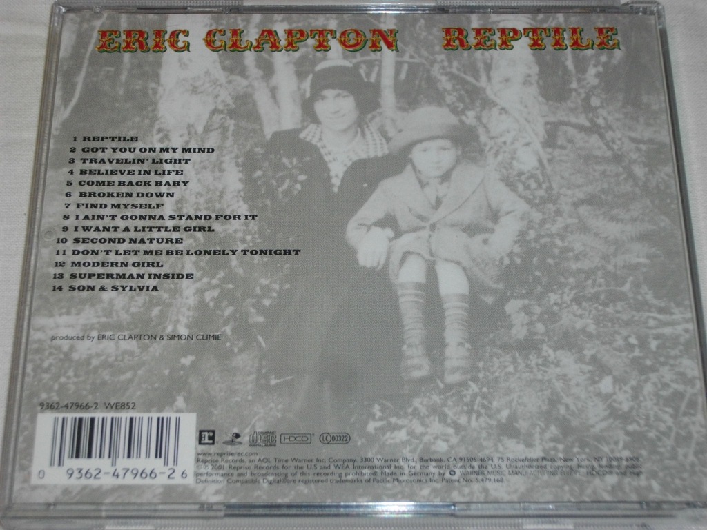 Eric Clapton- Reptile-- CD - 7376679556 - oficjalne archiwum Allegro