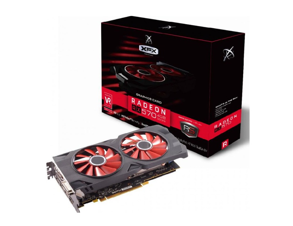 Karta XFX RADEON RX 570 RS 4GB Black Edition OC - 6968759346 ...