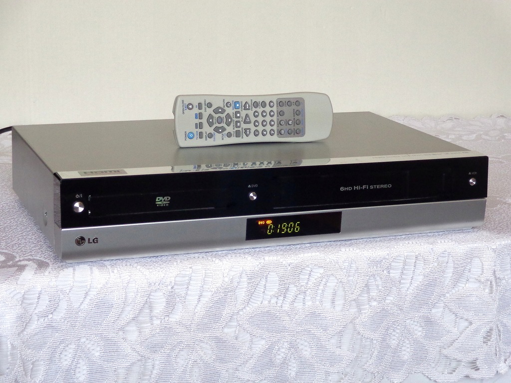 LG Combo DVD-VHS 6GŁOWIC SP/LP Mp3 JPEG DiVX HDMI - 7634758595 - oficjalne archiwum Allegro